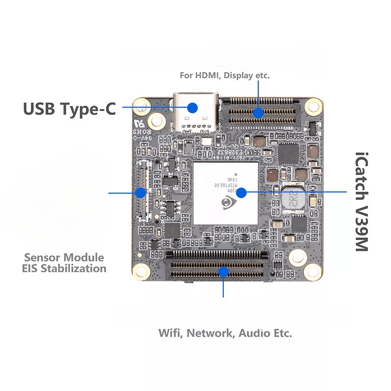 13M IMX258 iCatch V39M 4K OIS Camera Module MIPI Anti-Shake