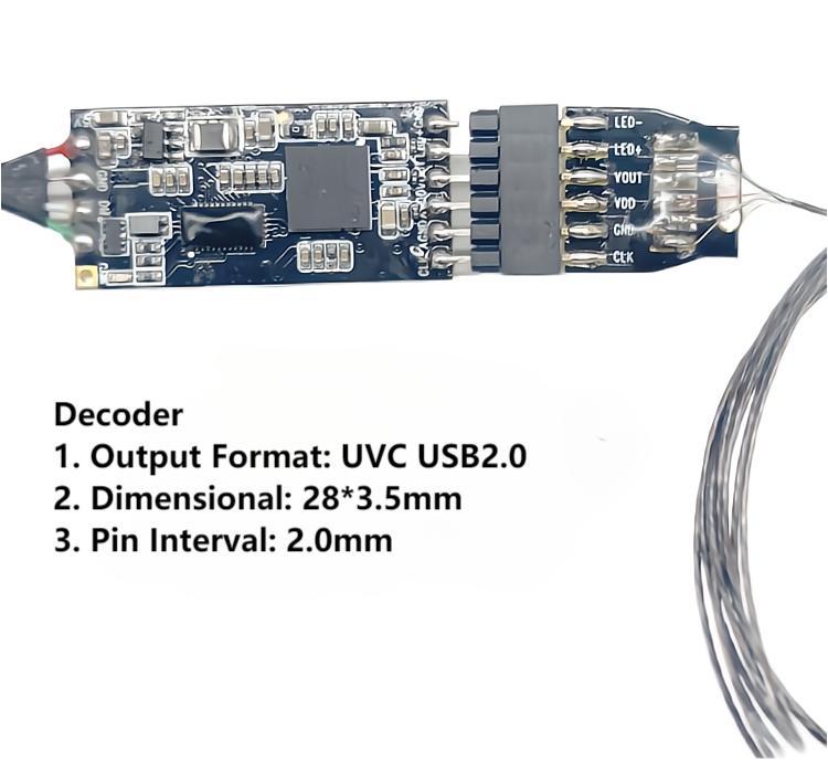 1.8mm OV6946 Endoscope Module USB Decoder Industrial Medical